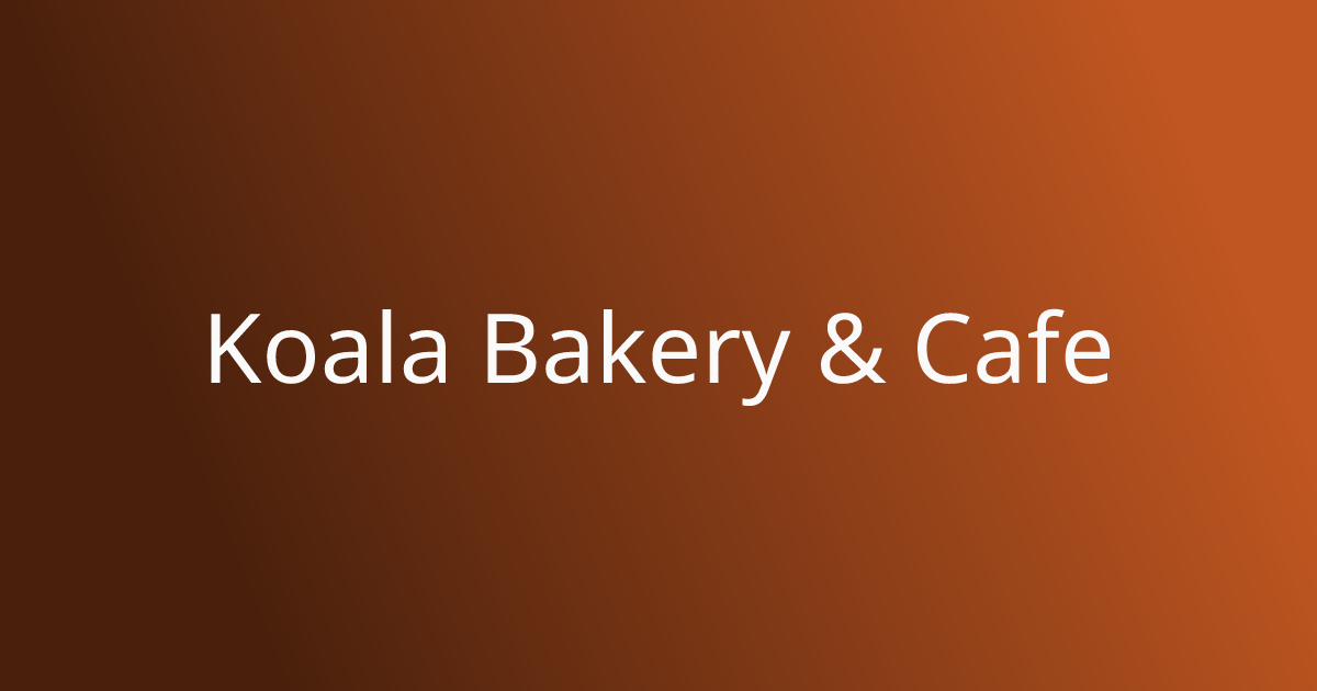 Order Authentic Asian Online | Koala Bakery & Cafe - Pickup or Delivery Available